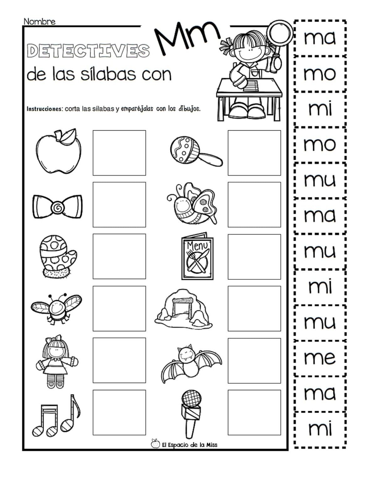 Cuadernillo de silabas para imprimir en PDF - mimaterialeducativo.com