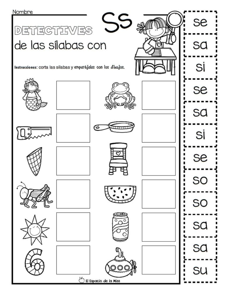 Cuadernillo de silabas para imprimir en PDF - mimaterialeducativo.com