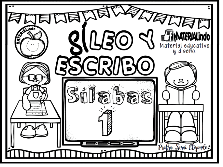 Si leo y escribo silabas 1 completo en PDF - mimaterialeducativo.com