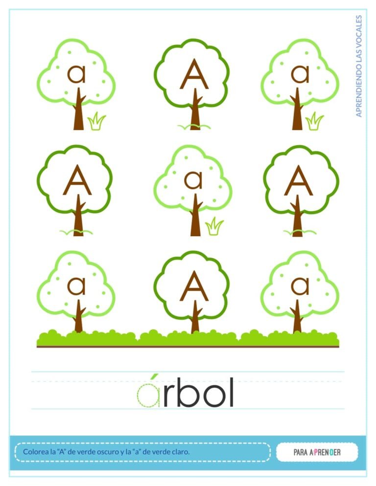 Actividades con las vocales - mimaterialeducativo.com