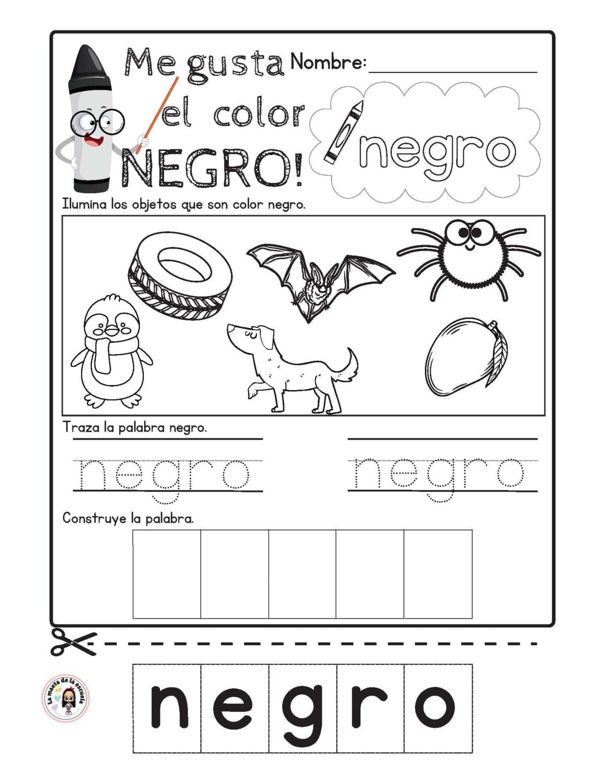 Actividades de los colores - mimaterialeducativo.com