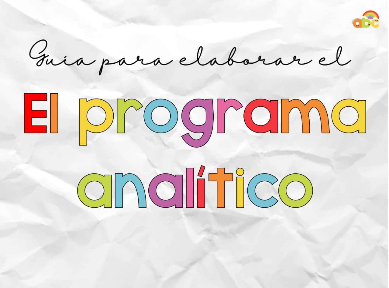 Programa Analítico - mimaterialeducativo.com